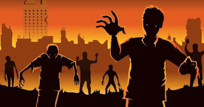 Testet , wie lange ihr die Zombie-Apokalypse überlebt.