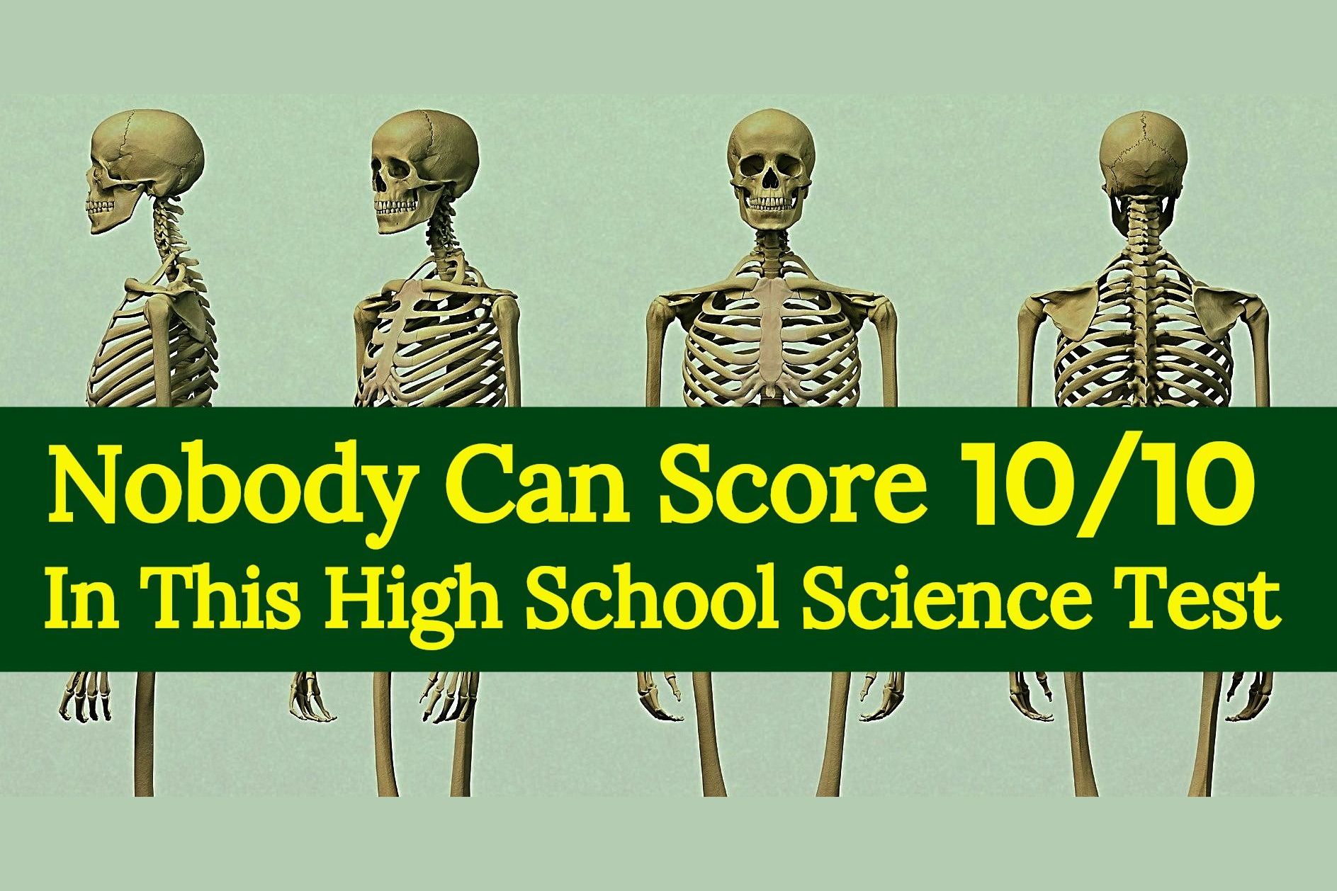 Nobody Can Score 10/10 In This High School Science Test And It's ...