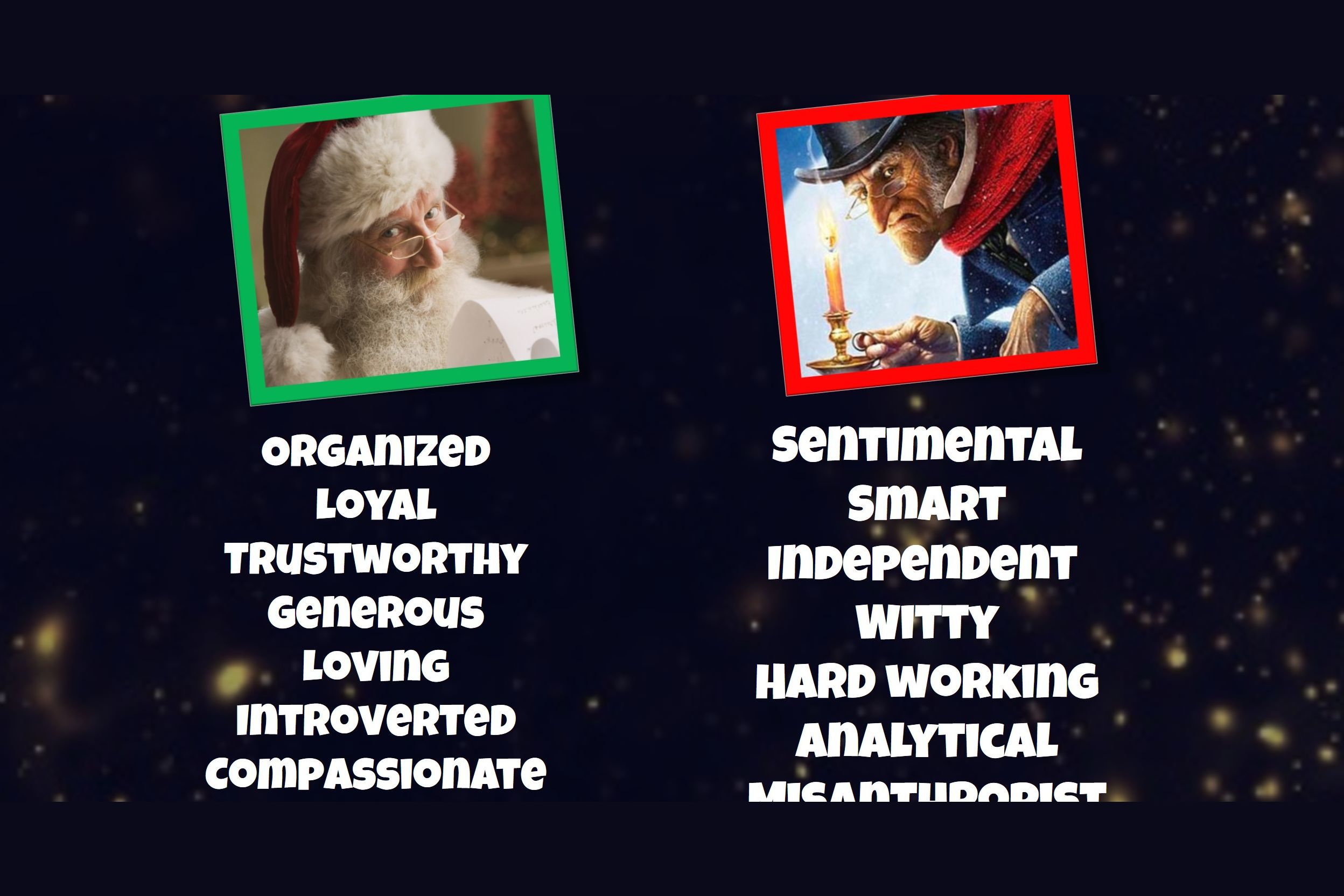 Is Your Personality Type Scrooge Or Santa?
