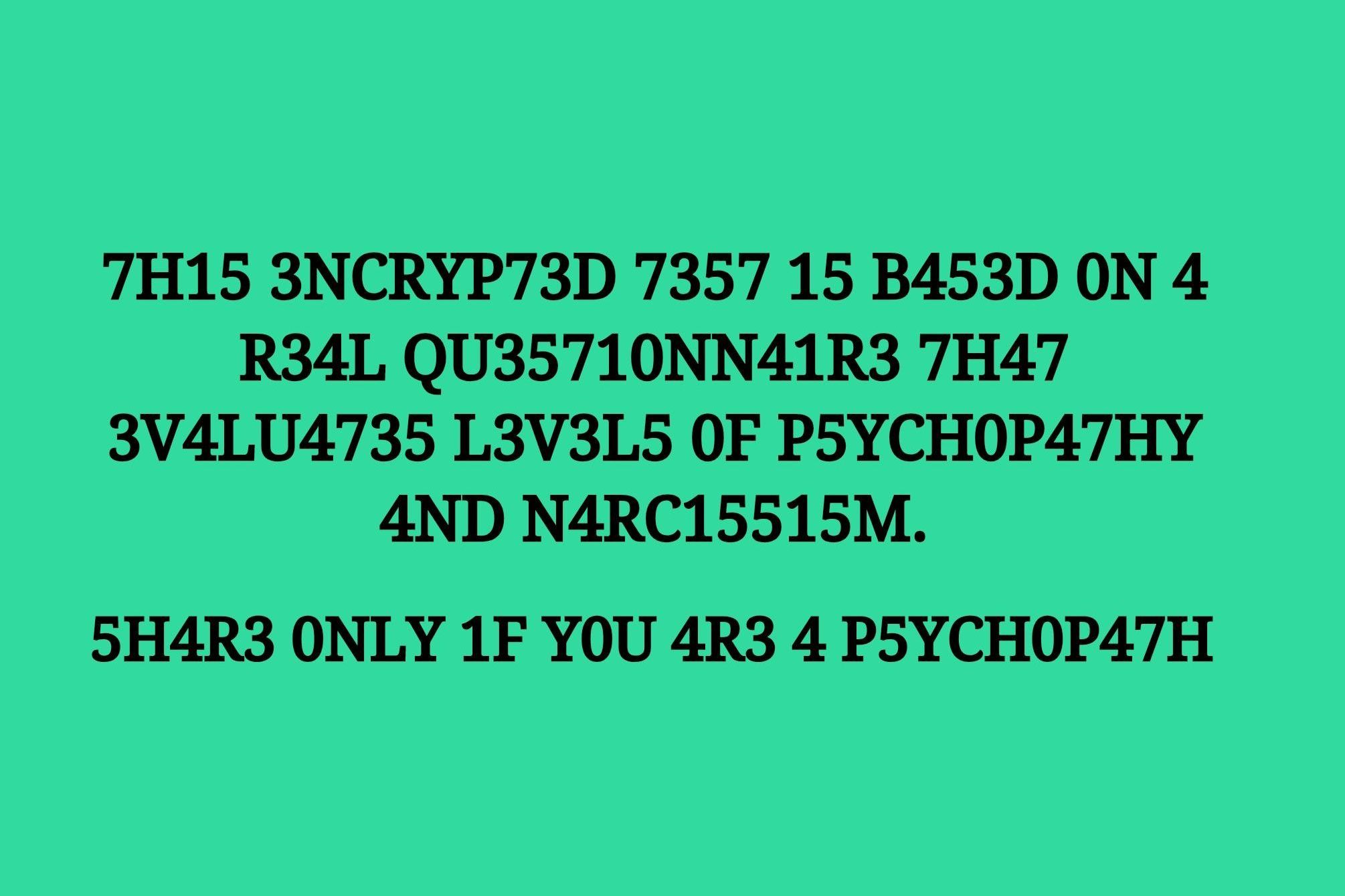 Can You Pass A REAL 10-Question Psychopath Test?