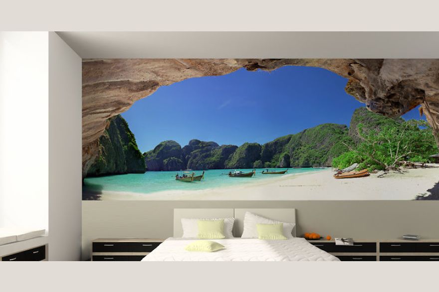 These Wall Murals Teleport Your Room To Exotic Locations