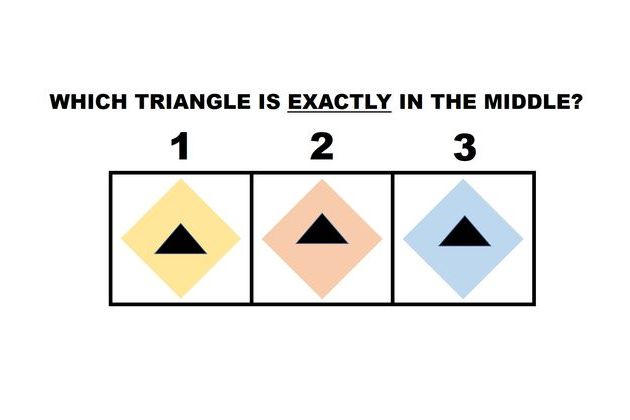 Is Your Vision Good Enough To Spot Which Shape Is Exactly In The Middle?