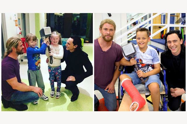 The Stars Of Thor: Ragnarok Visited A Children's Hospital And Met Some ...