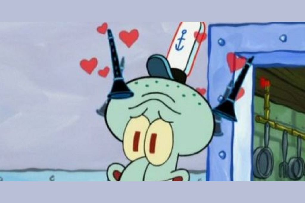 12 momentos en los que actúas como Calamardo cuando estás enamorado