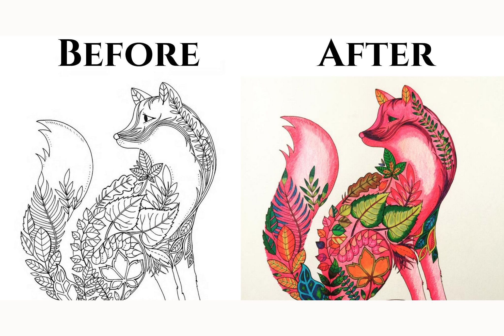 These Coloring Book Before And After Transformations Will Dazzle You