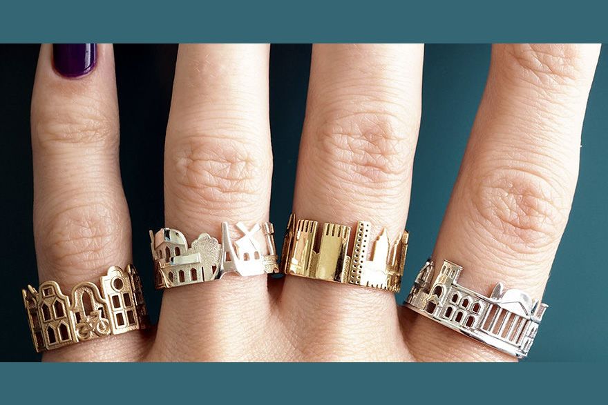 These Detailed Architecture Rings Let You Wear Your Favorite City