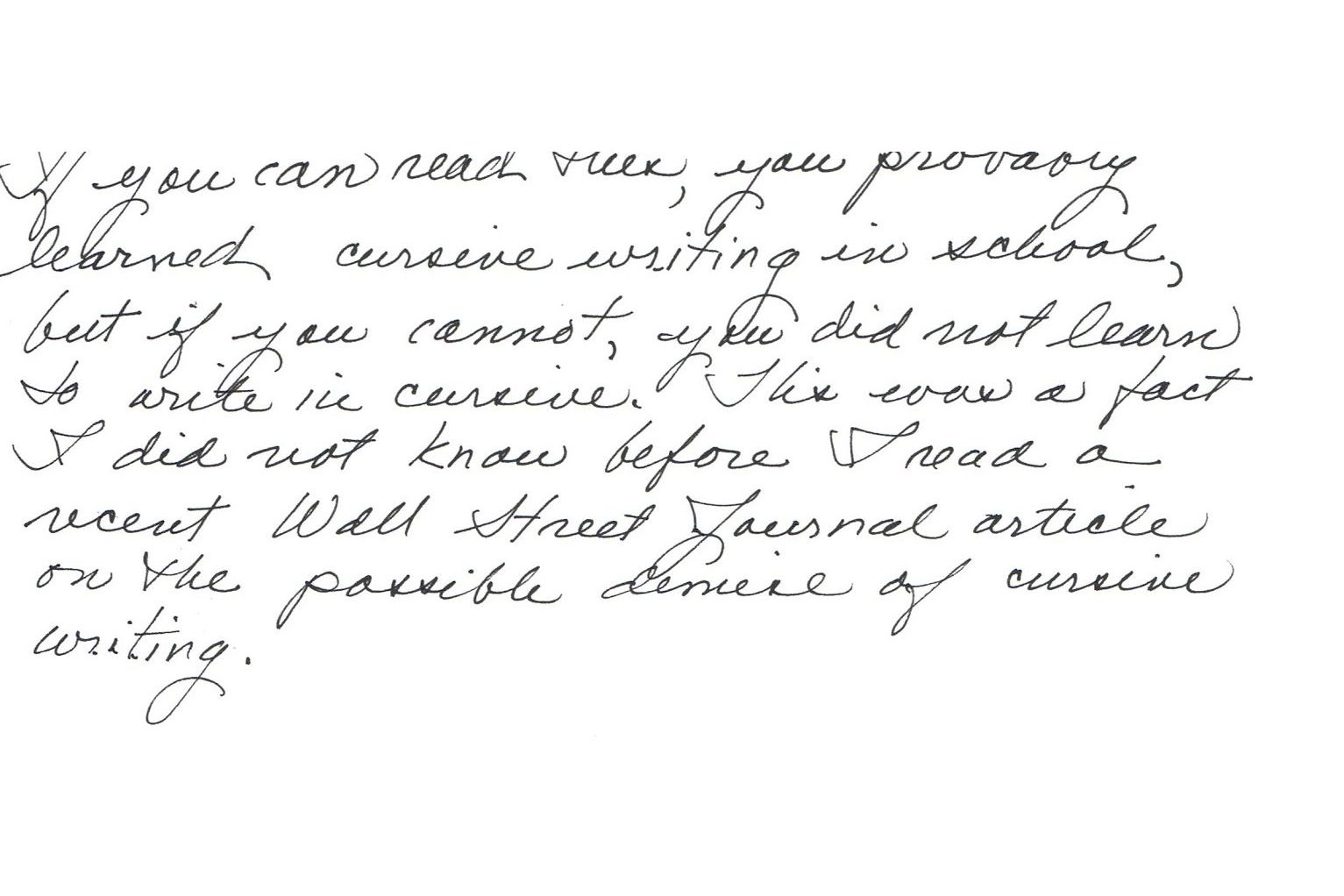 Is It Time To Get Rid Of Cursive?