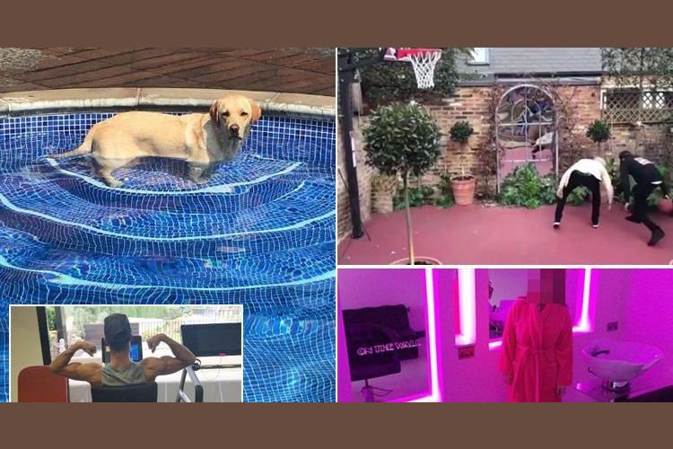 Through the football keyhole, can you guess which star lives in these ...