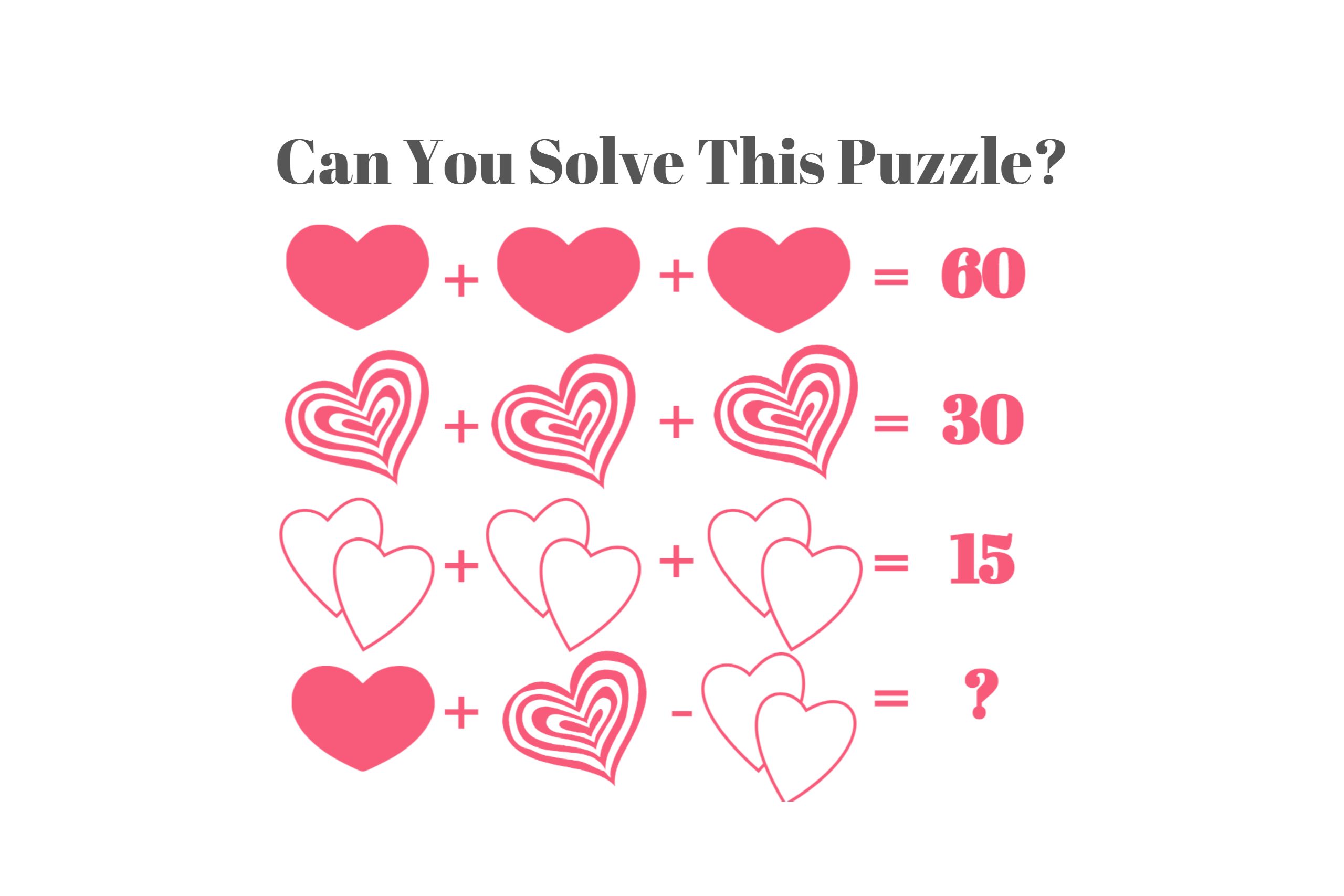 These Valentine's Day Math Puzzles Are Guaranteed To Baffle Even The ...