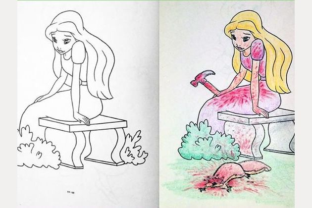 coloring book gone wrong