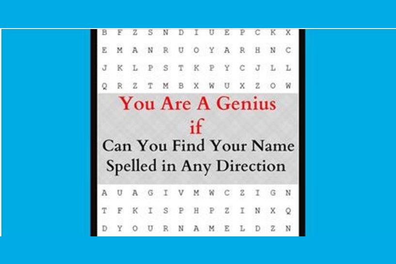 You Are A Genius If You Can Find Your Name In Less Than 20 Seconds