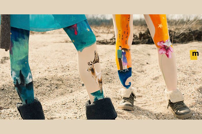 These Hand-painted Tights Turn Everyday Into An Adventure