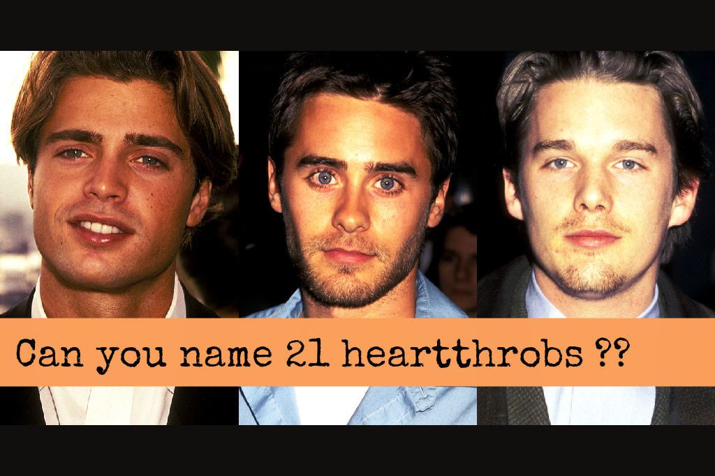 Only 1 In 55 Women Can Name These 90s Male Heartthrobs