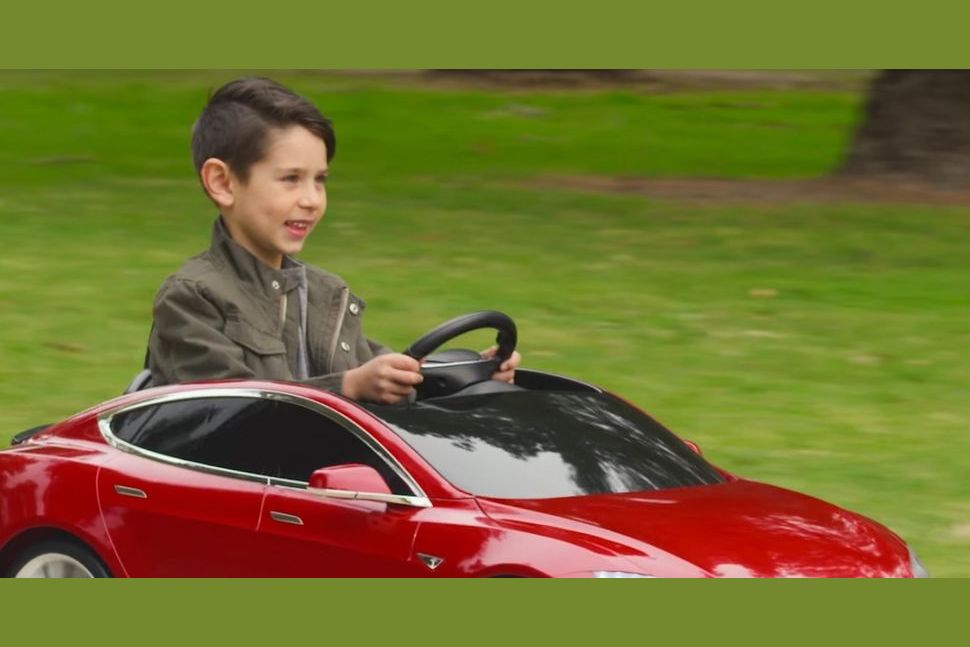 They Now Have A Mini Tesla Model S For Kids