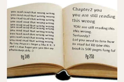 you just read this wrong