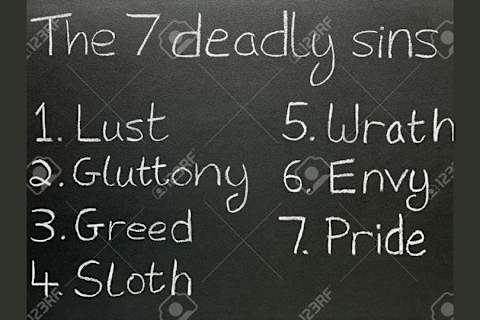 7 sins list