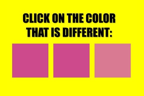 which colour is different test