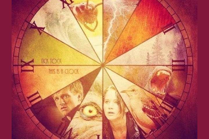 catching fire arena clock