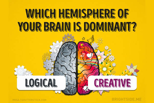 This test uses colors to reveal which side of your brain is most dominant