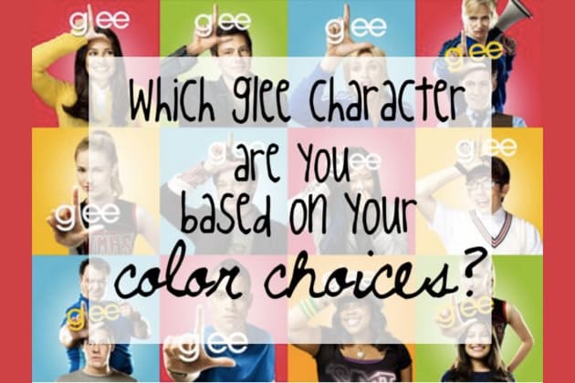 Which Glee Character Are You Based on Color Choices?