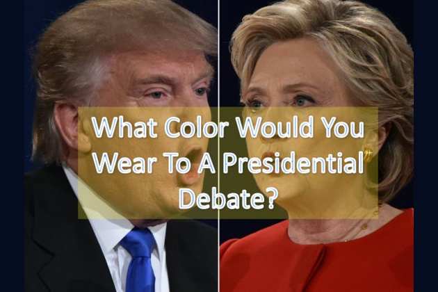 What Color Would You Wear To A Presidential Debate?