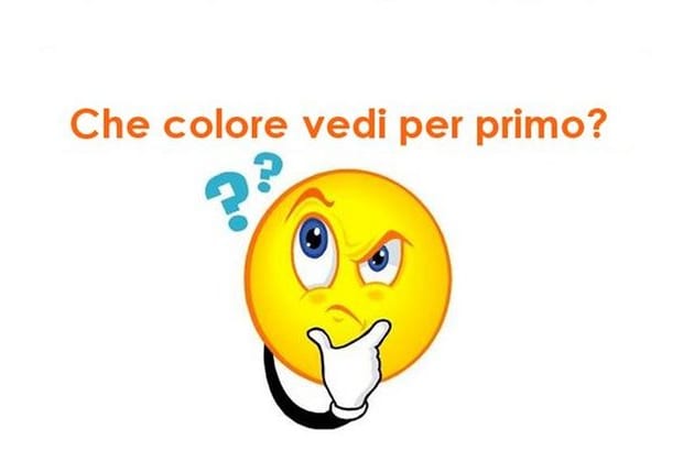 Quale colore vedi per primo?