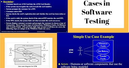 Part of Use Cases in Software Testing