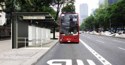 Así será el Metrobús en Reforma