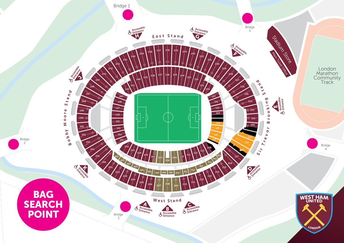 London Stadium Seating Plan With Seat Numbers - Infoupdate.org